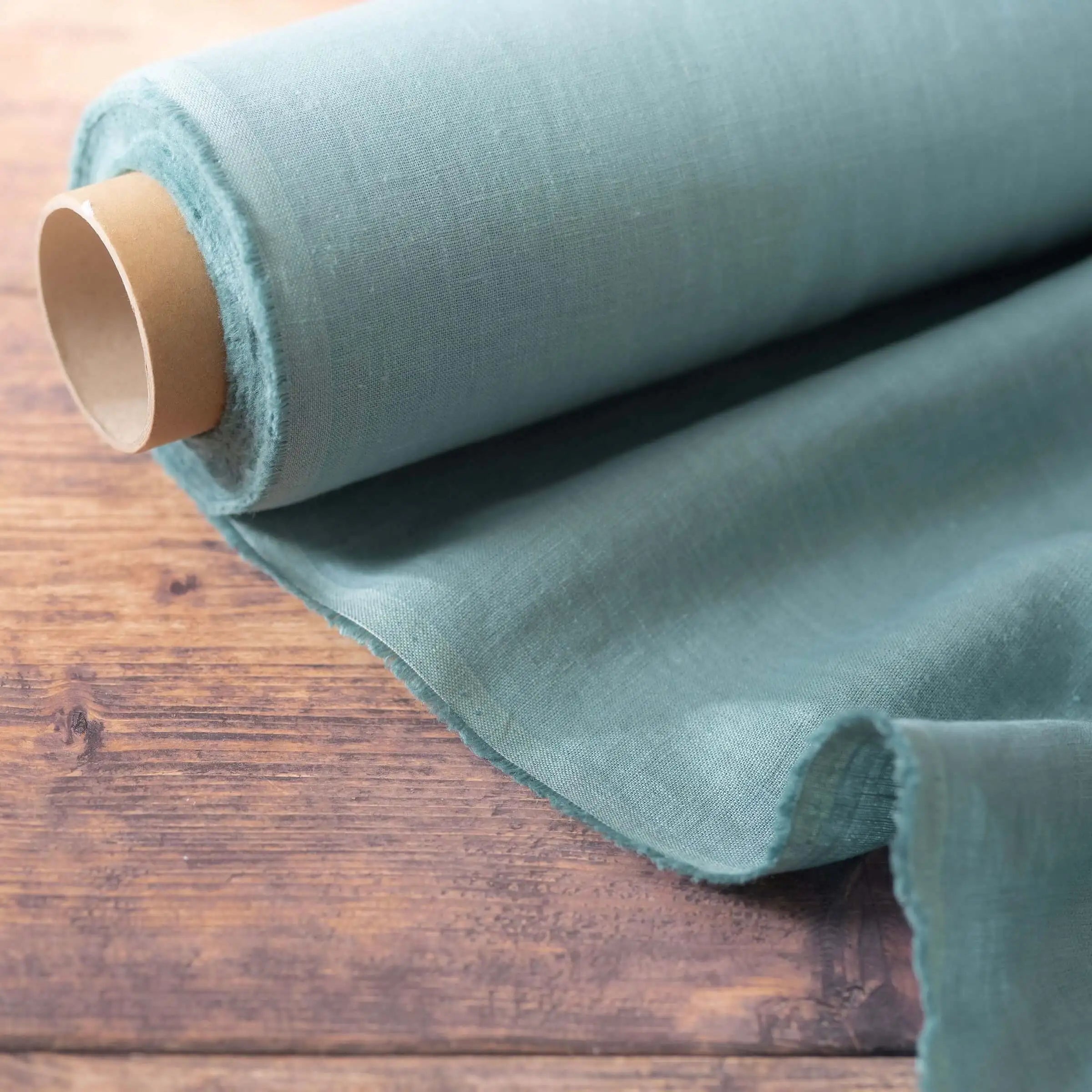 Softened & Washed Blue Linen Fabrics | Wild Linens UK Store