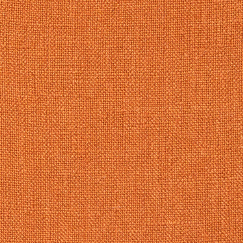 Pumpkin Orange Linen Fabric by the Metre | Wild Linens