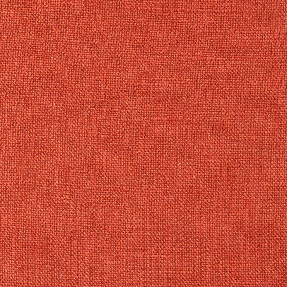 Washed Brick Red Linen Fabric by the Metre | Wild Linens