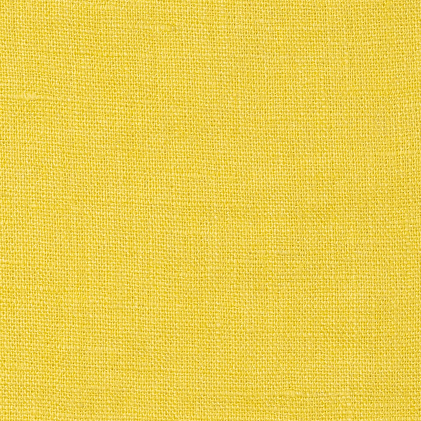 Washed Lemon Yellow Linen Fabric by the Metre | Wild Linens