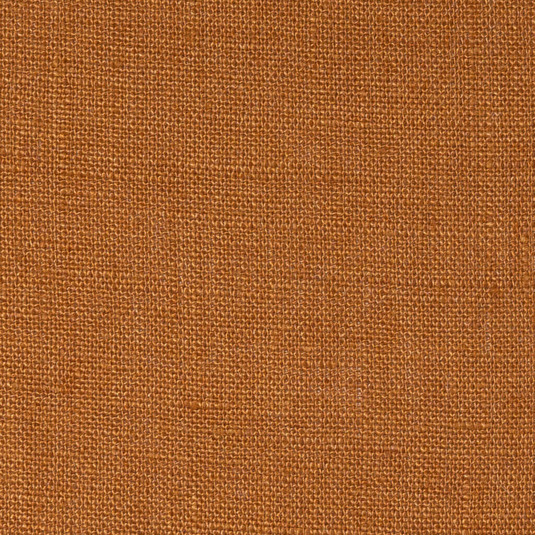 Washed Rust Brown Linen Fabric | Wild Linens