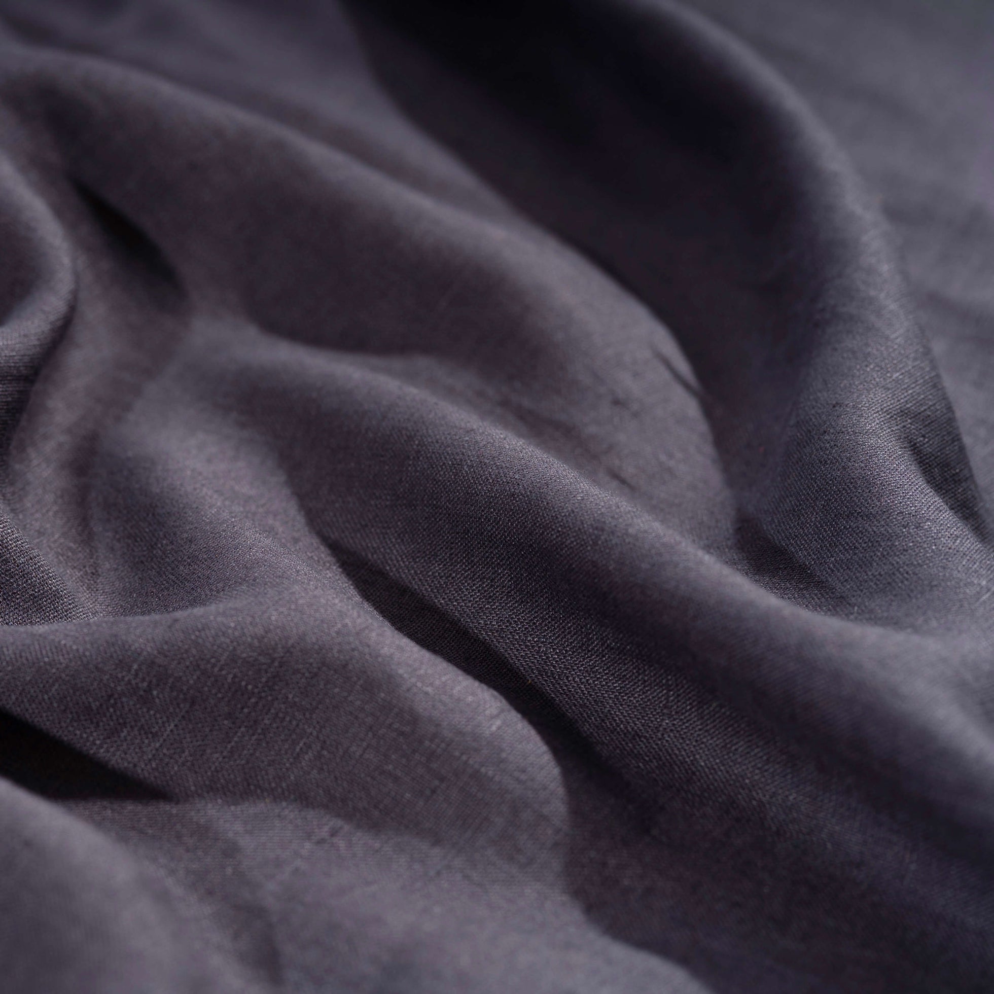 Washed Charcoal Grey Linen Fabric by the Metre | Wild Linens