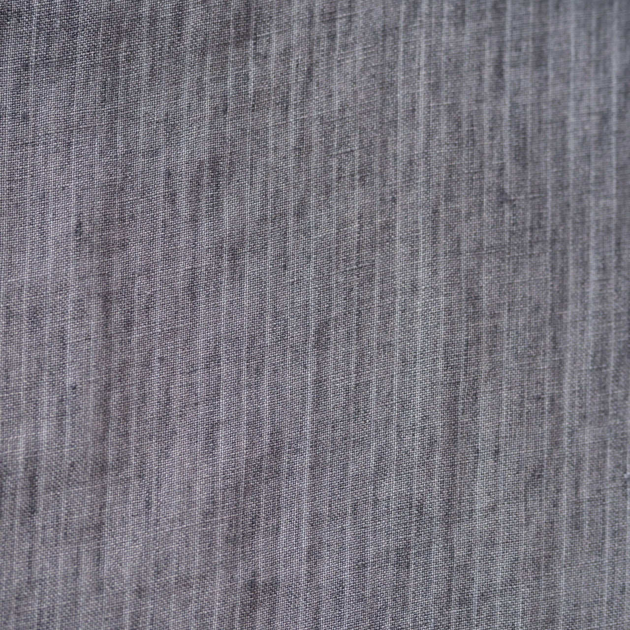Grey Stripes Mélange Linen Fabric by the Metre | Wild Linens